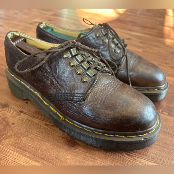 Dr. Martens | Shoes | Vintage Doc Marten Brown Leather Mens Shoes Size ...